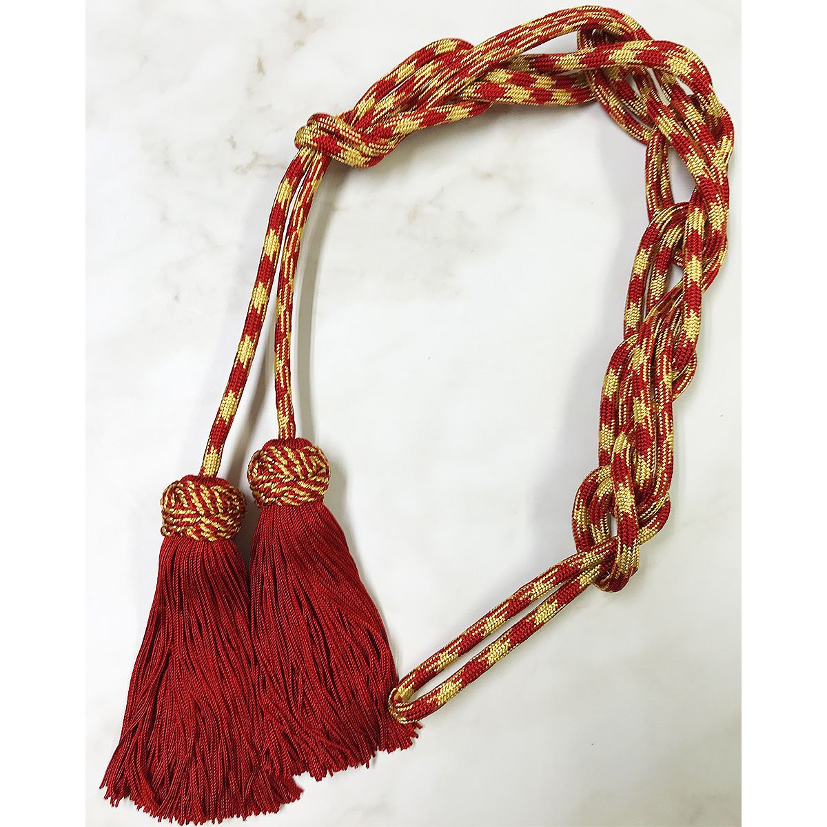 Cíngulo CYBIC SG 4 metros Vermelho/Dourado - Ref. CYBIC-VERMELHO